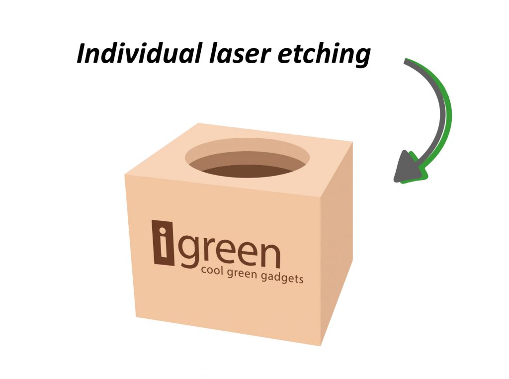 iGreen Cube | Flowers & Plants in Wooden Cubes - iGreenGadgets.com